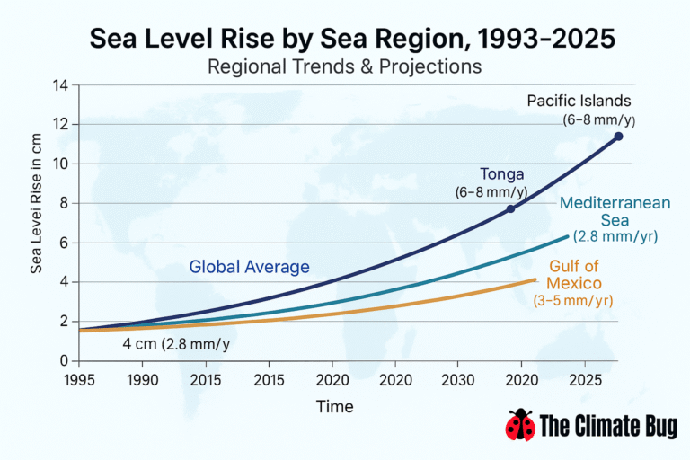 Sea Level Rise 2025,: Global Trends, Regional Impacts & What We Must Do Now